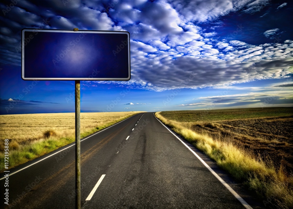 Customizable road sign and billboard templates: blank directional signs ...