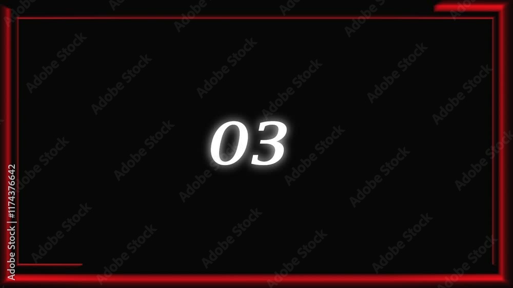 Animated countdown timer 7 seconds on transparent background. countdown timer animation. count 7 ...