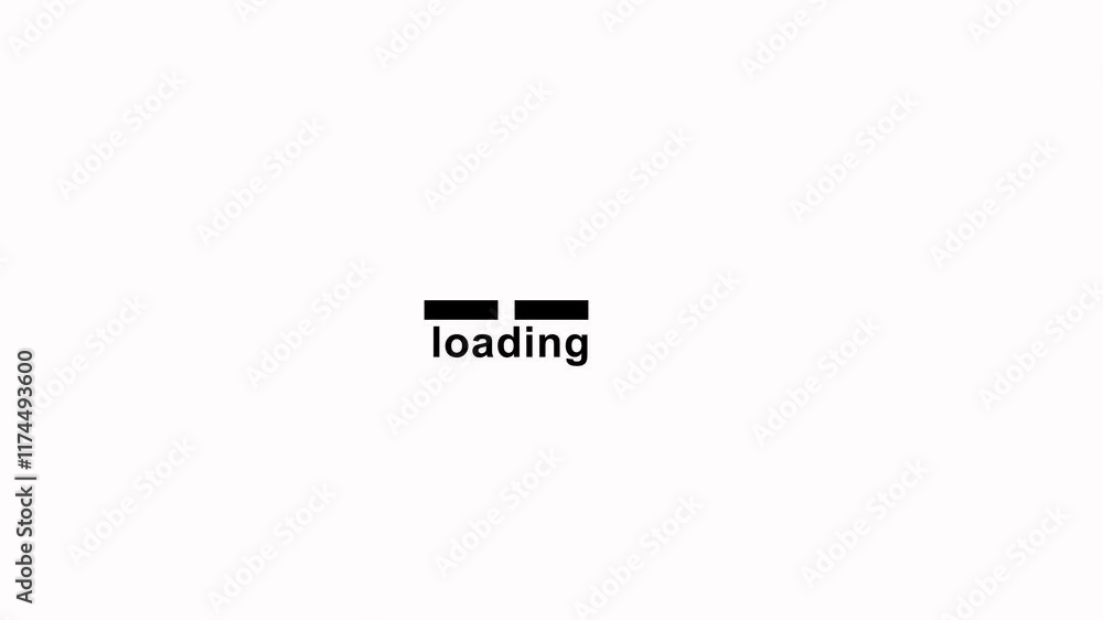 Loading bar downloading bar loading screen pixelated progress animation ...