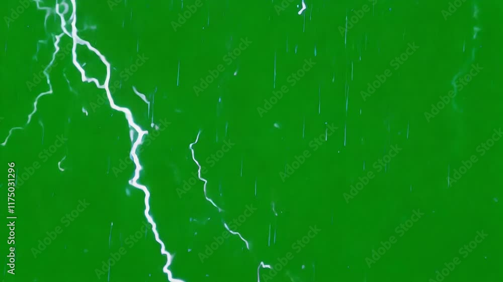 Lightning strike green screen overlay: Perfect for dynamic effects ...