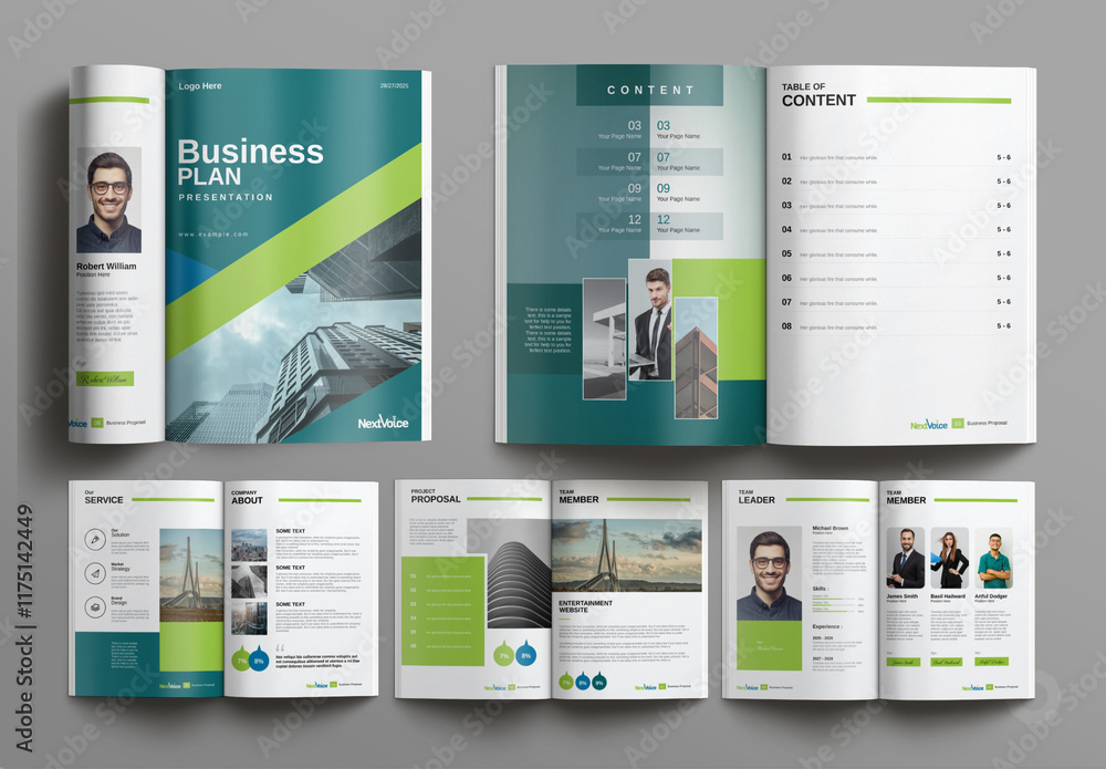 Modelo de Project Proposal Magazine Template do Stock | Adobe Stock