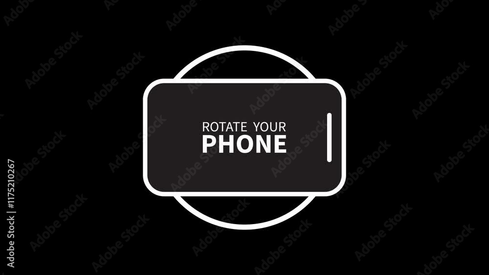 Please Rotate Your Phone. Turn you Smartphone and rotate device screen ...