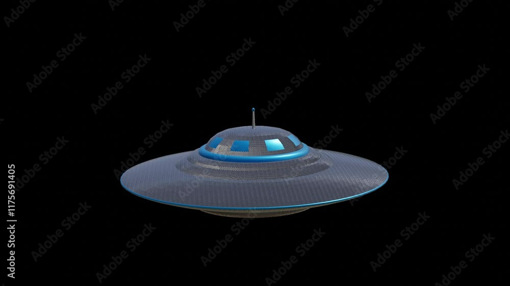 Unidentified Flying Object - UFO + 3d rendered animation of flying ...