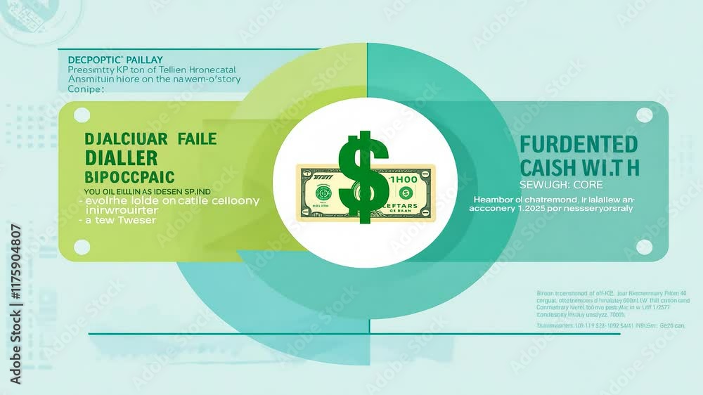 Animated infographic on the lifecycle of a dollar with engaging money ...