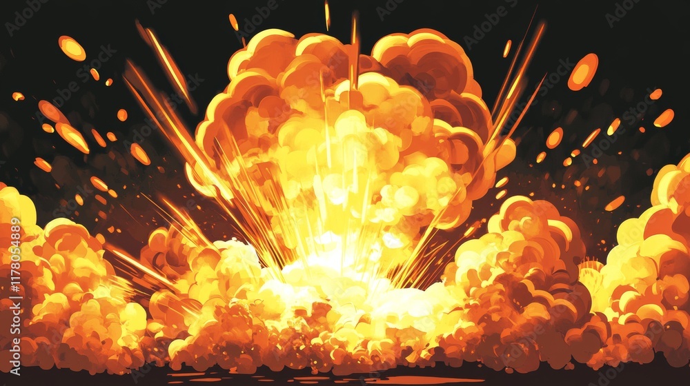 Ilustração do Stock: Animation sprite sheet of bomb explosion sequence ...