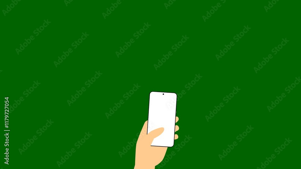 Vidéo Stock 4K Looped tap animation, mobile phone in hand, Adult ...