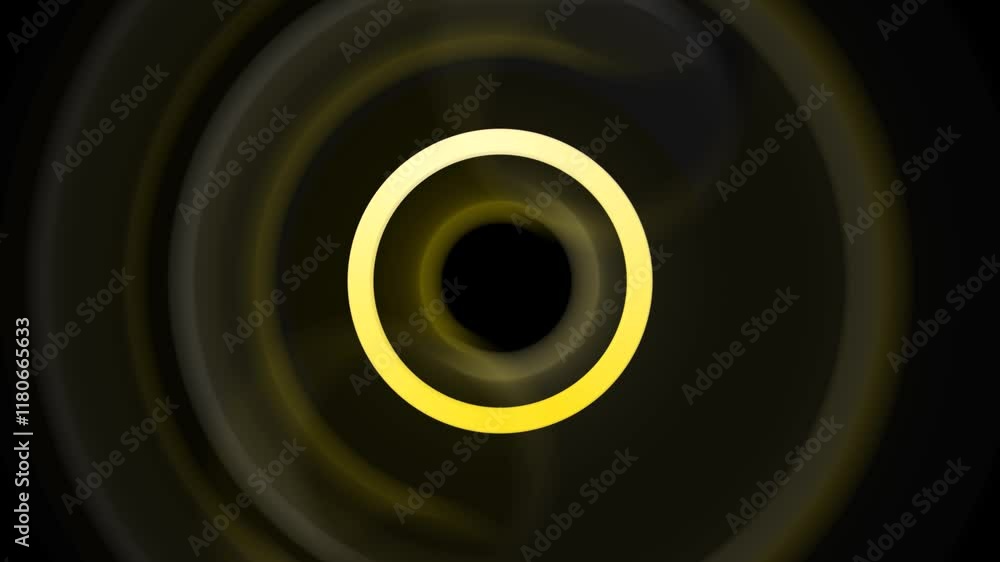 Abstract looping center star optical lens flares light rotation ...