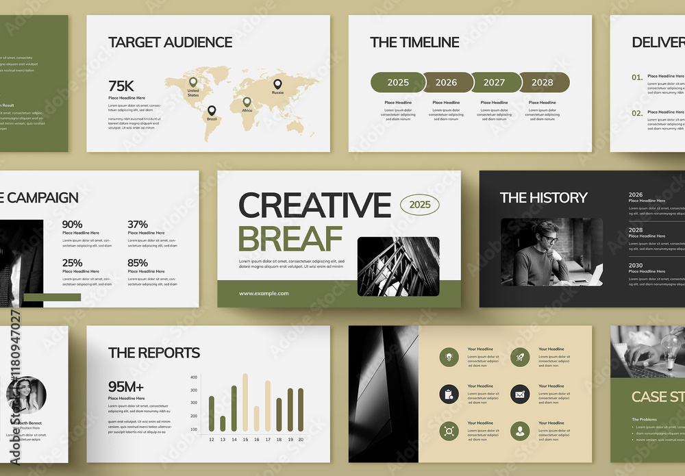 Innovative Creative Brief Presentation Template Layout Stock Template ...