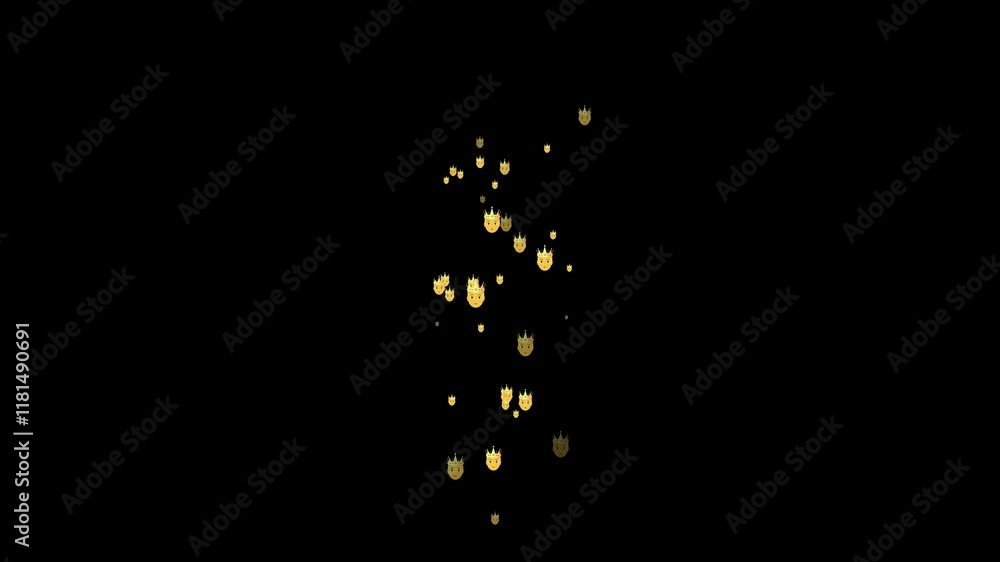 crown, emoji, animated, royal, king, queen, royalty, crown symbol ...