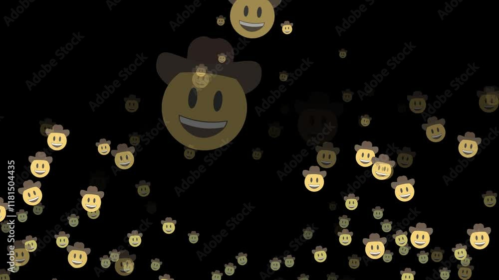 cowboy, emoji, animated, western, hat, boots, rodeo, wild west ...