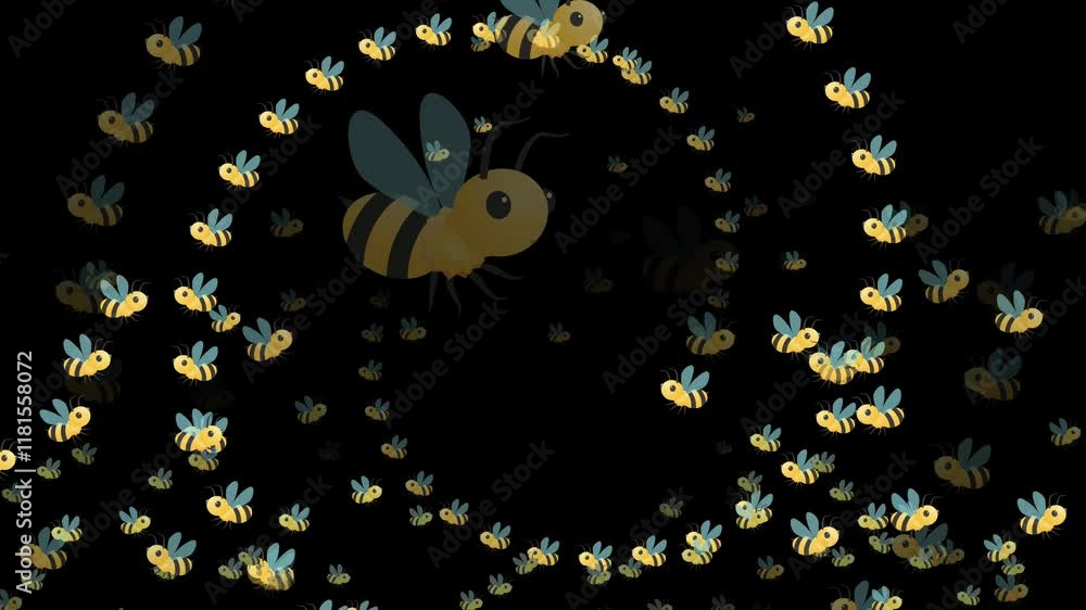 bee, emoji, animated, insect, cute, honey, buzzing, nature, flower ...