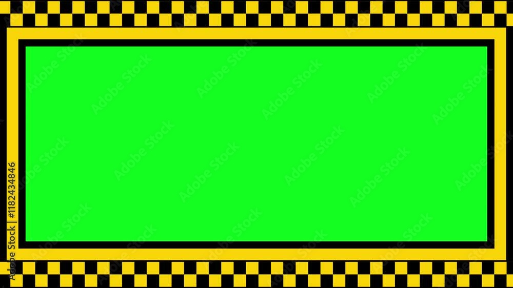 frame police line stripe animation. Caution, danger, warning yellow ...