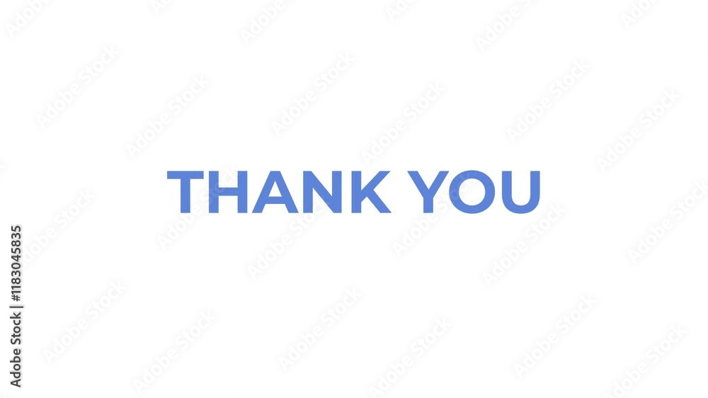 Thank You Message With Motion Graphic/ 4k animation of a thank you ...