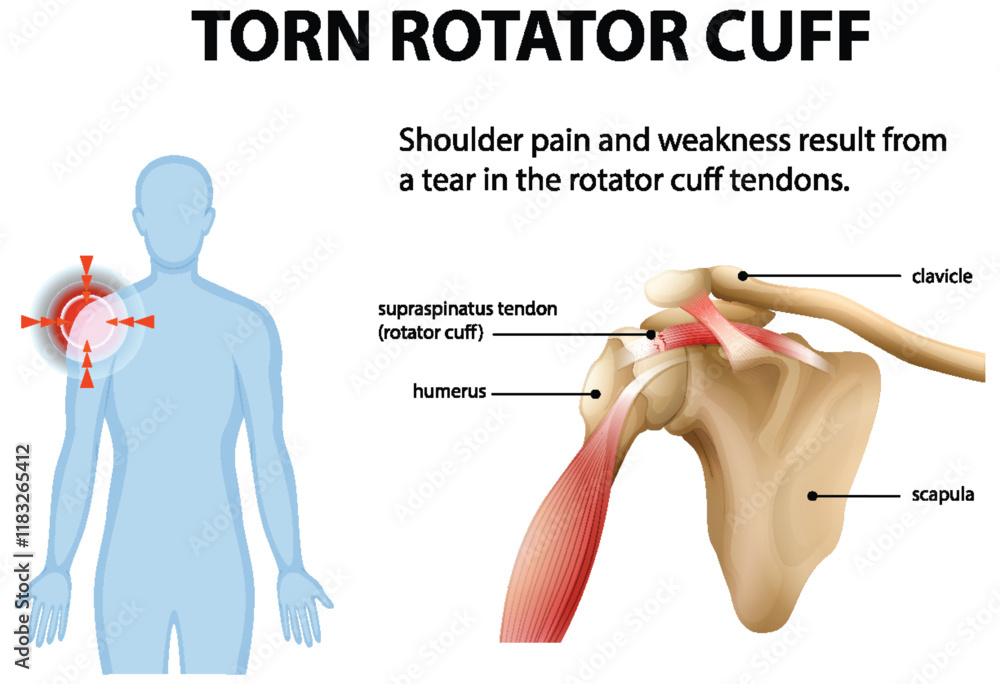 Poster Understanding Torn Rotator Cuff Injuries – Wall Art | UkPosters
