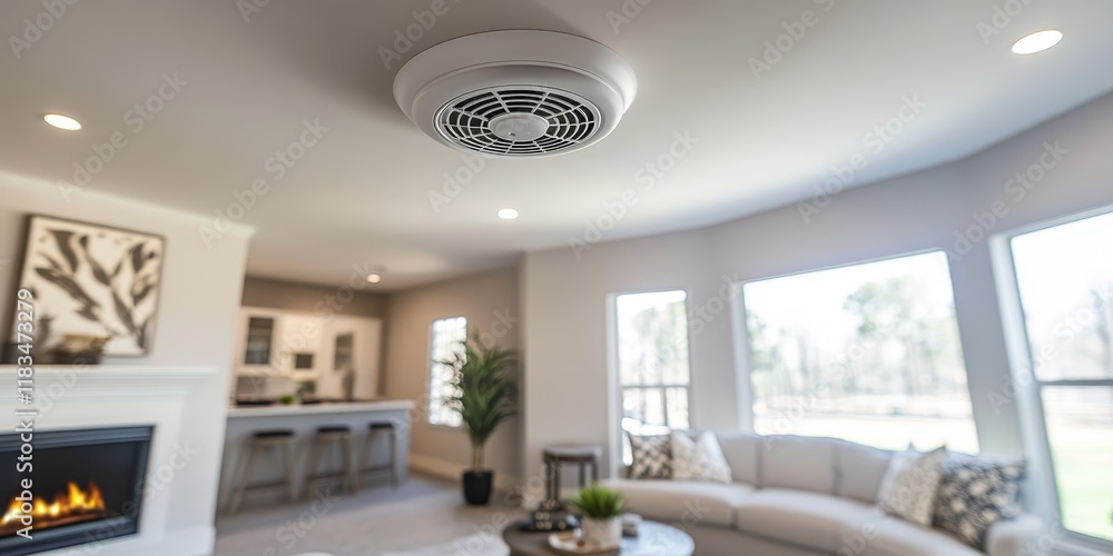 Poster Smoke detectors featured in evacuation plans are essential for ...