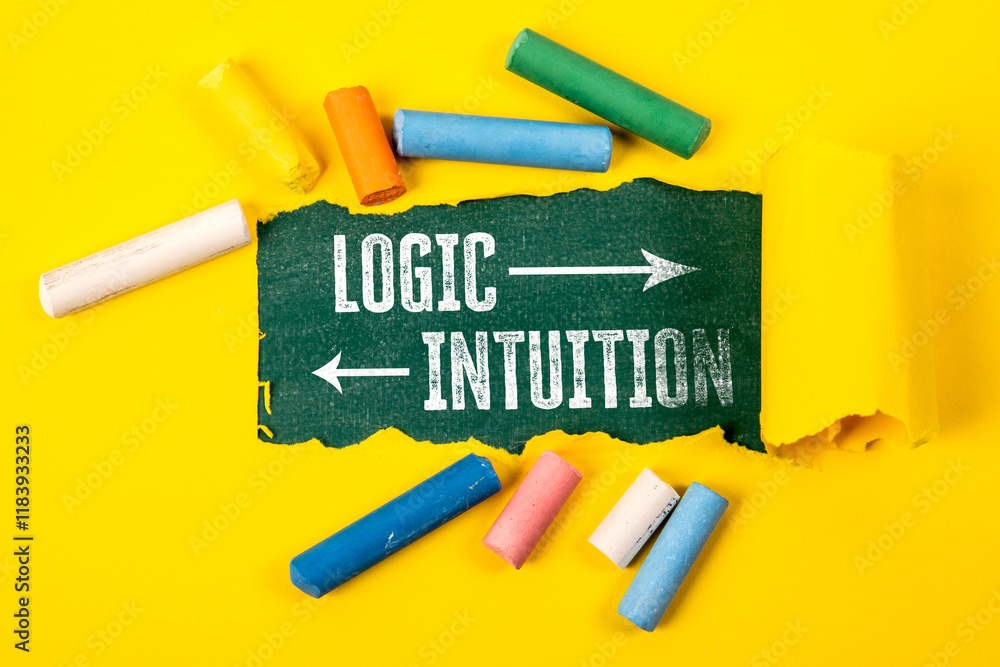 Poster Intuition versus Logic – Wall Art | UkPosters