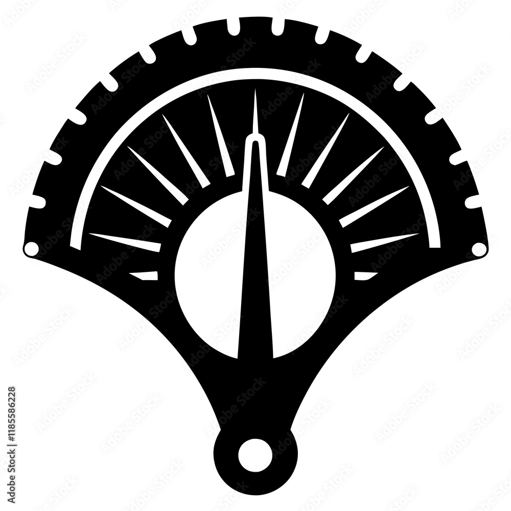 Poster feeler gauge silhouette vector illustration feeler gauge ...