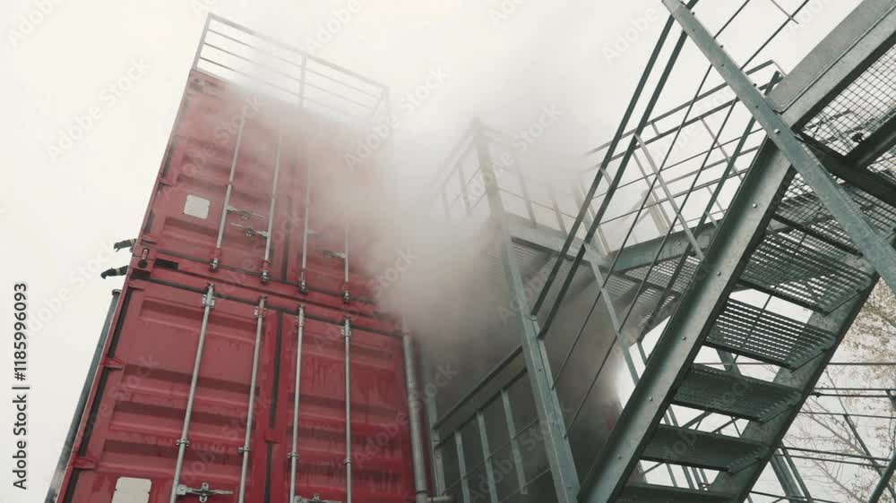 A smoke-filled training room captures the intense atmosphere of ...