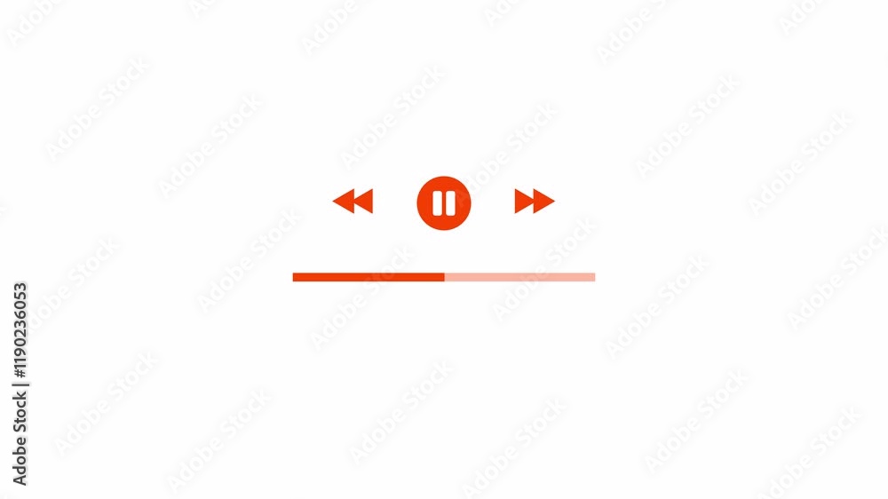 Line audio wave visualization voice record, sound wave animation , line ...