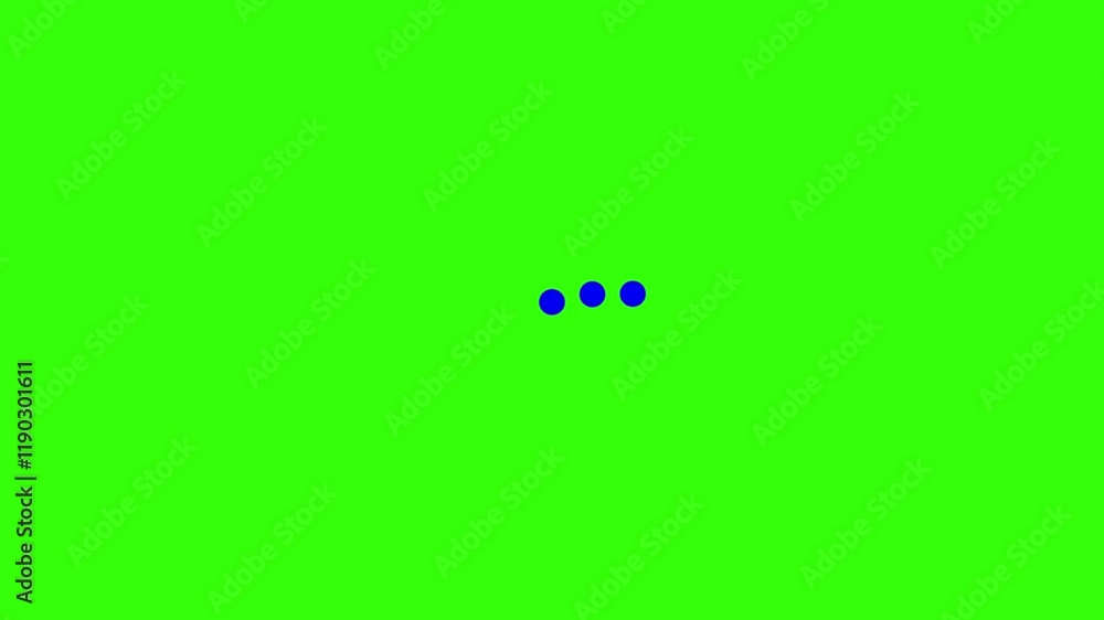 Typing loading dots on transparent background with alpha channel ...