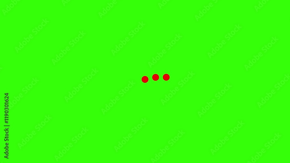 Typing loading dots on transparent background with alpha channel ...