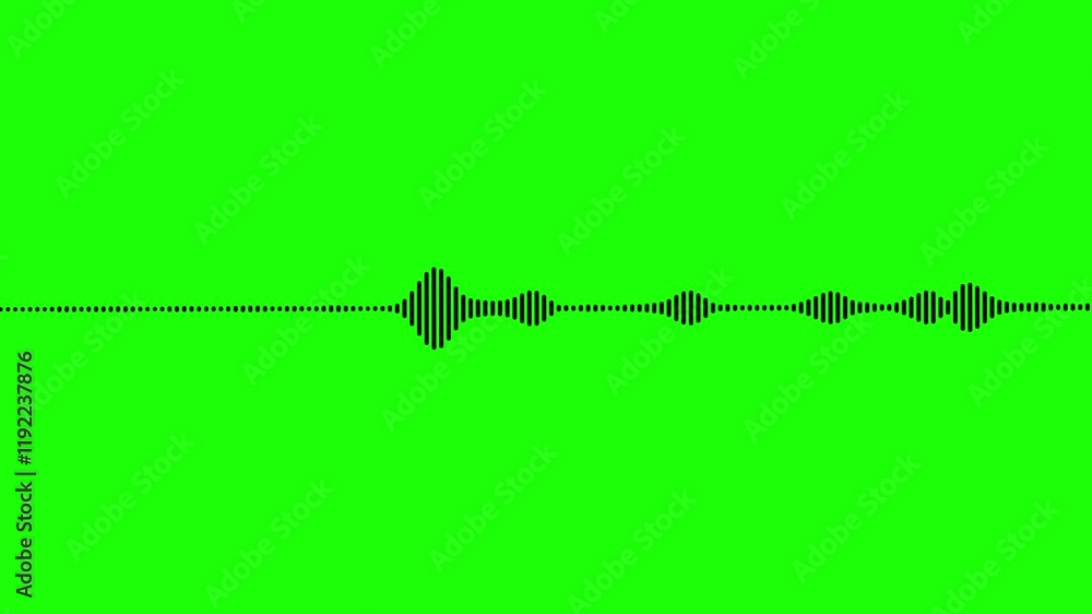 audio spectrum simulation Audio waveform equalizer on green screen ...