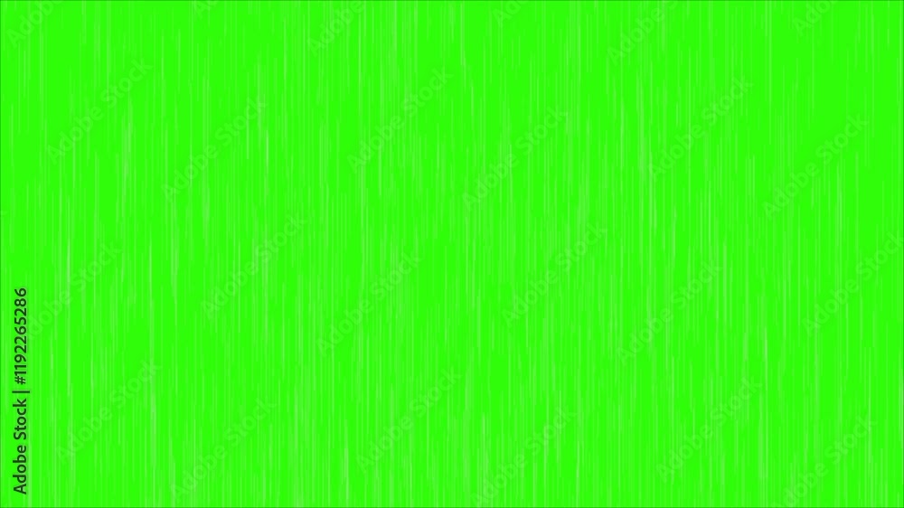 Rain falling on ground with droplet splashes on green screen, heavy ...