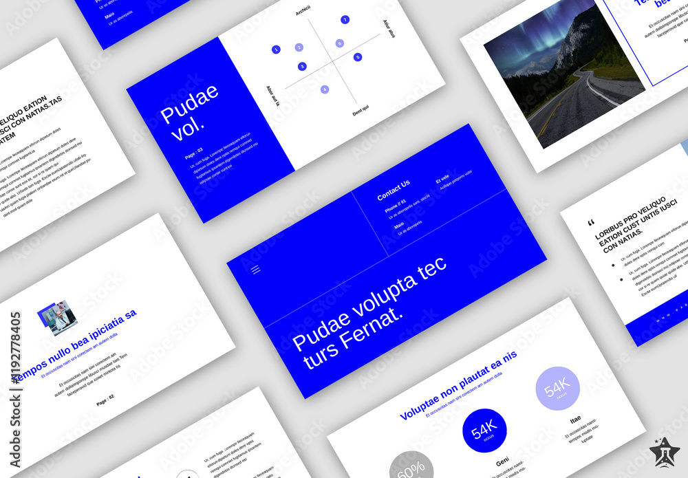 Stylist Minimal Presentation Layout Stock Template | Adobe Stock