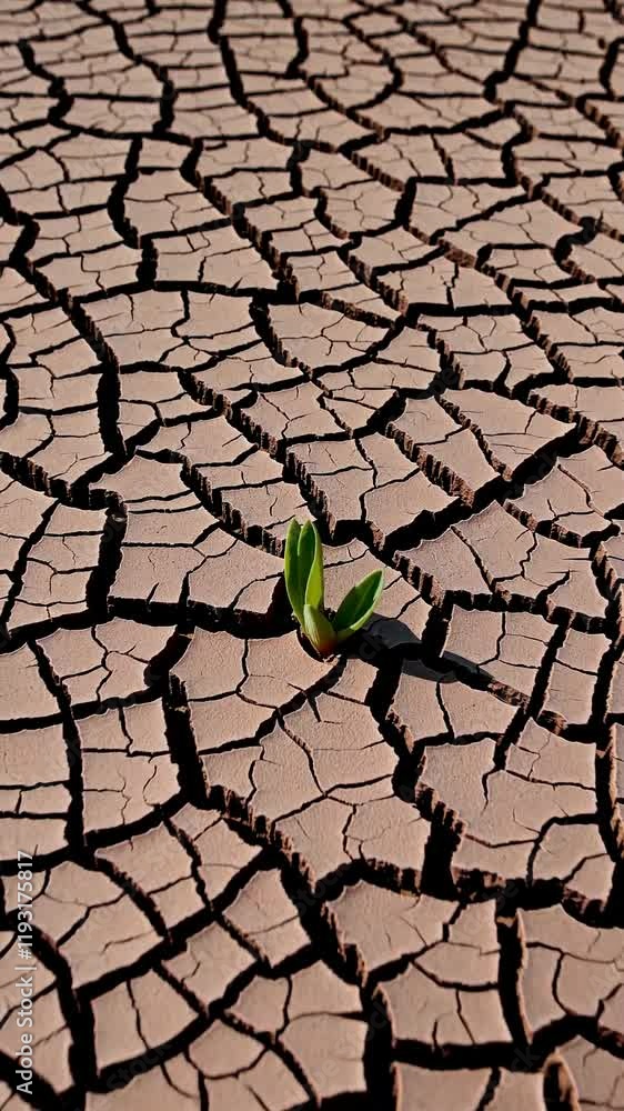 Parched earth texture, geometric patterns formed by dried, cracked mud ...