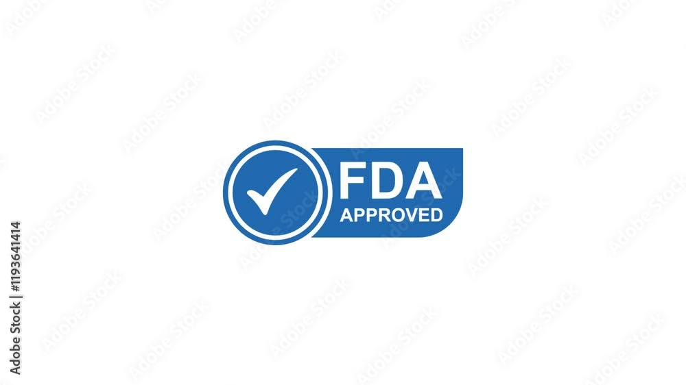 FDA Approved Logo or FDA Approved Label vector isolated. Best FDA ...