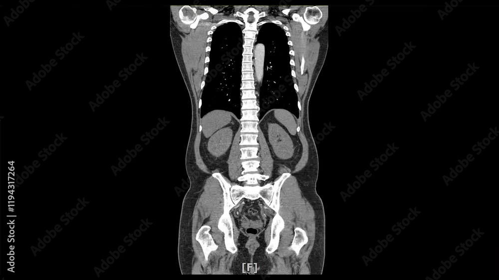 x-ray scan of front body by mri ct scan Internal Organs and Liver,Lungs ...