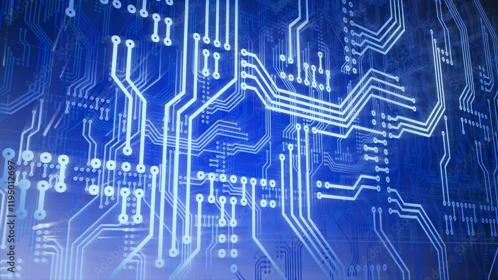 Circuit Board Background. Loopable animation in 4k Animated circuit board, seamlessly loopable ...