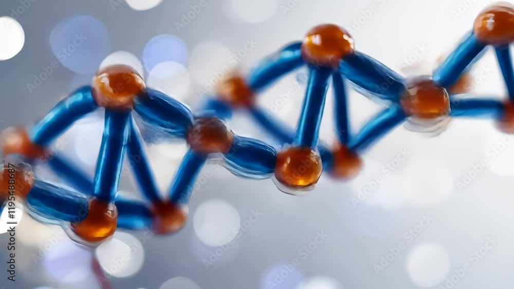 An image of dna strand. Molecule, dna, chain, loop, infographic ...