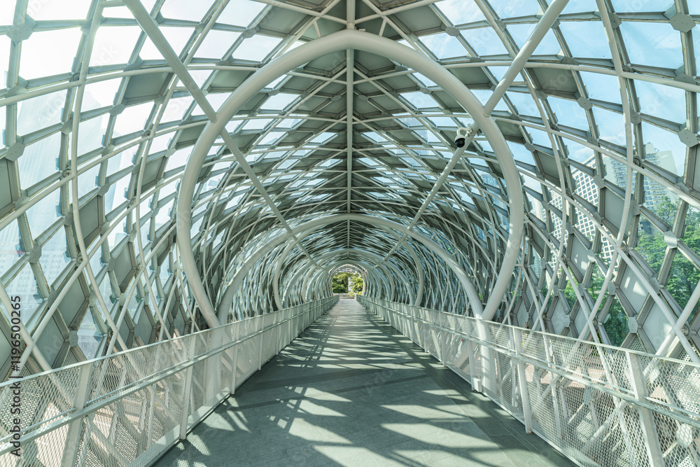 Poster Inside view of Saloma Link Bridge in Kuala Lumpur, Malaysia ...