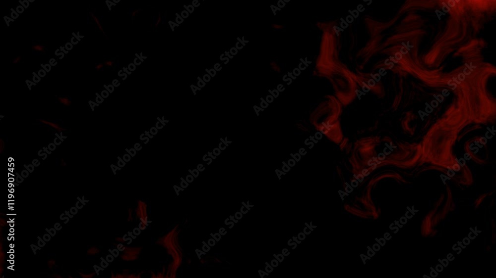 animated red fire flame leak effect with textured details on a dark ...