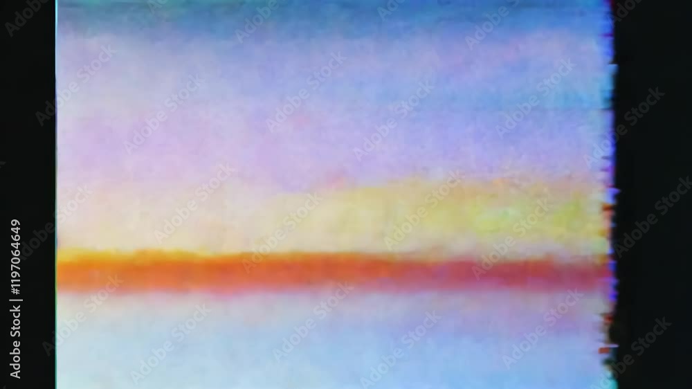 Smooth transition of colorful vhs distortion glitch effect Stock Video ...
