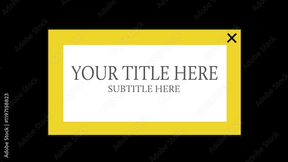 Retro Old School Pop Up Window Stock Template | Adobe Stock