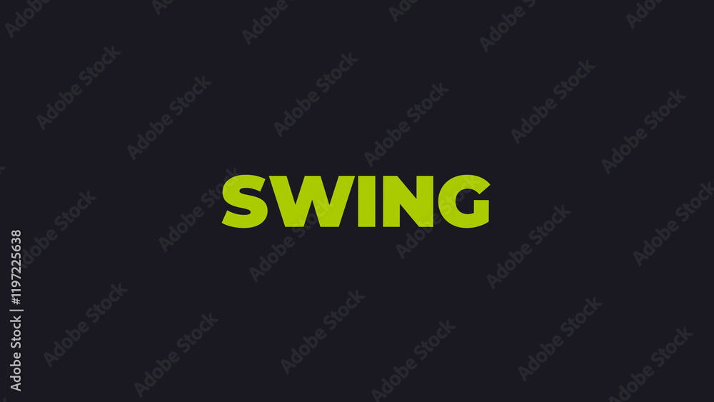 Swing Text Animation Preset Stock Template | Adobe Stock