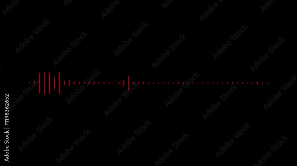 Audio Waveform Spectrum Animation Spectrum Audio Animation Wave Form Audio Isolated On
