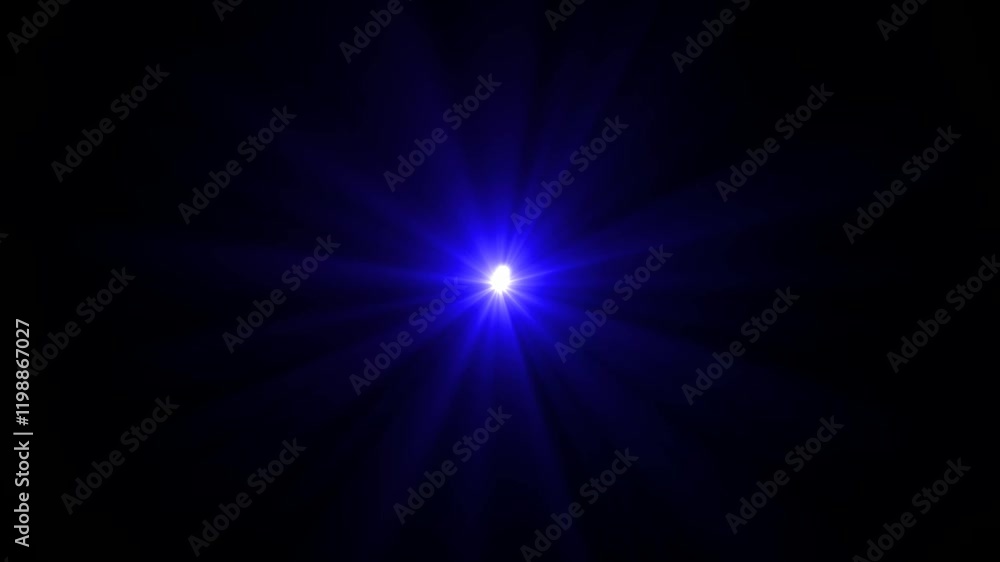 Blue optical lens flares light Optical lens flare effect. Light Leak ...