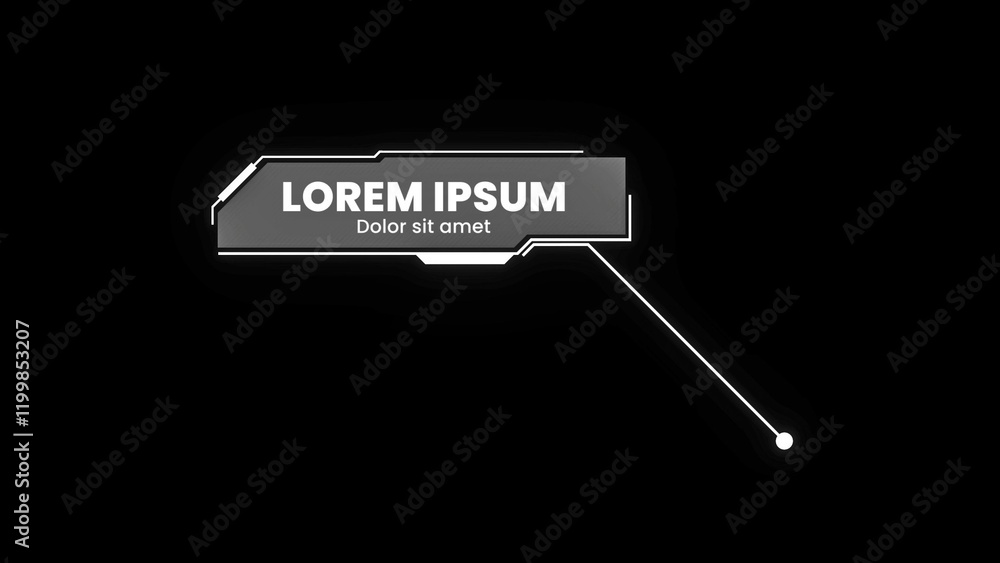 Futuristic Call Out Title Stock Template | Adobe Stock