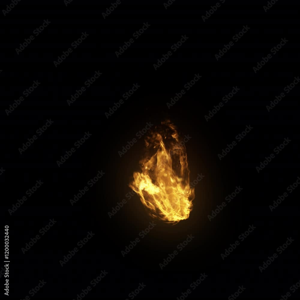Fire effect, Fire over black background, can be used as alpha, Fire ...