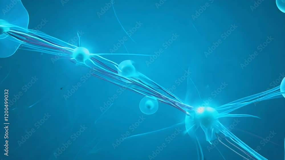 color nerve neuron biology synapses cell ai system blue generation ...