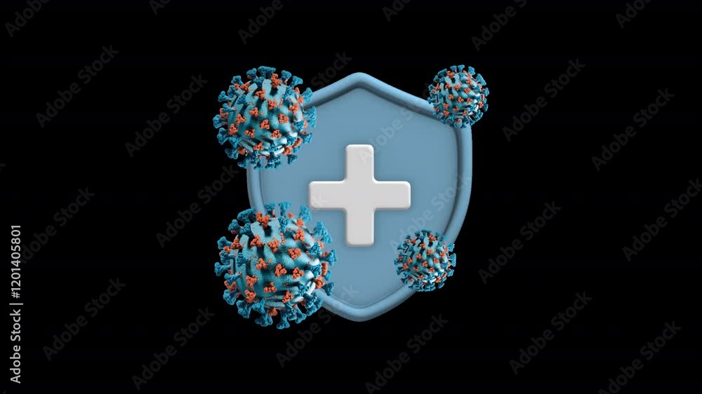 The HMPV Virus Protection Icon is a high-quality animated asset ...
