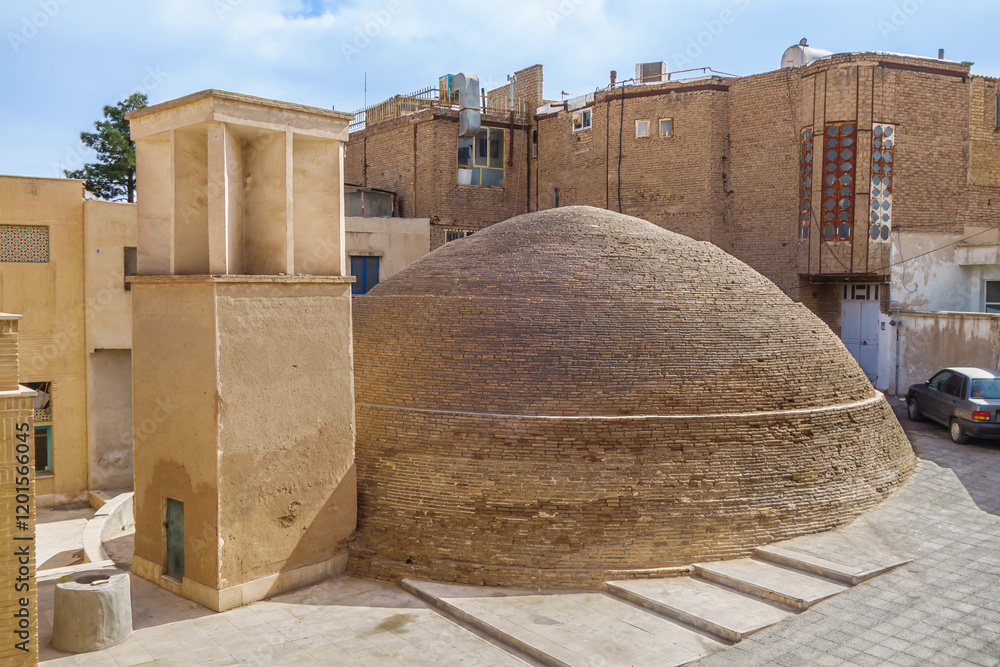 Poster Wind catcher tower and ab anbar - ancient traditional Persian ...