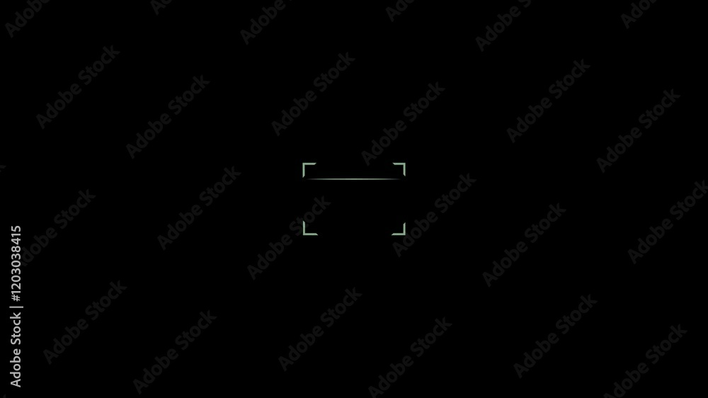 Scanning the QR code icon animation, QR code. Isolated on black ...