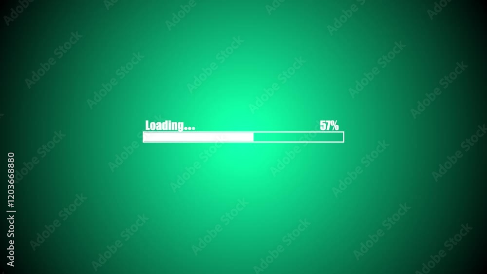 Colorful loading bar animation. Loading bar and percentage Futuristic progress loading bar 0-100 ...