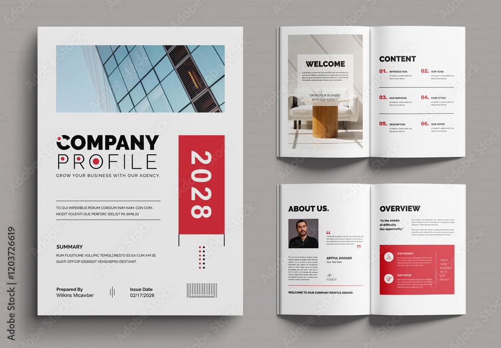 Company Profile Design Stock Template | Adobe Stock