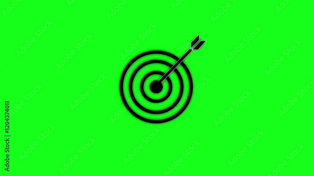 Marketing targeting strategy symbol. Aim goal target icon arrow sign ...