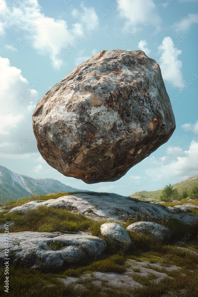 Fotografía Unstoppable Force: Nature's Juggernaut Rolling Downhill in a ...